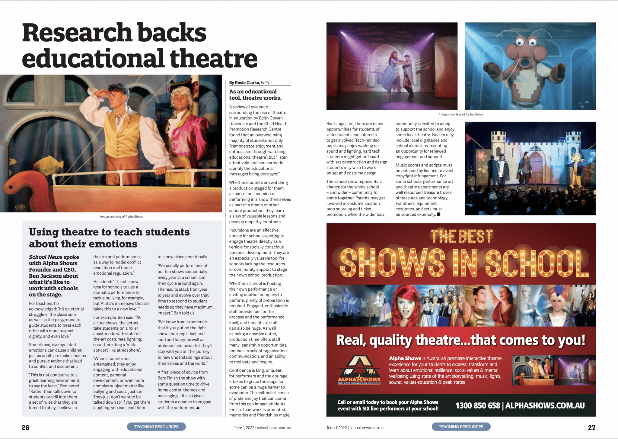 Alpha Shows – Life changing theatre for children