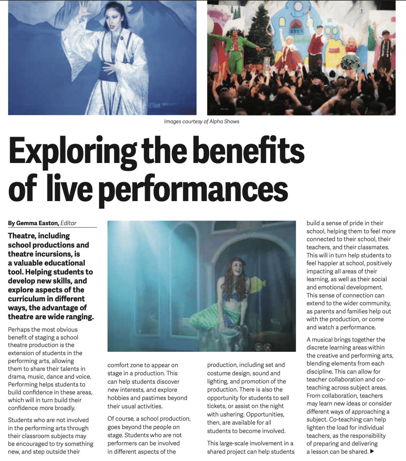 Alpha Shows – Life changing theatre for children